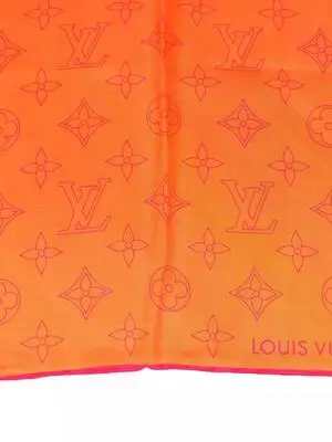 LOUIS VUITTON Small Monogram Logo Neon Scarf