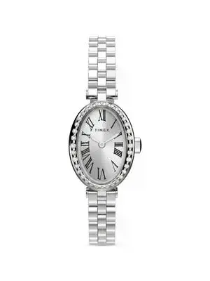 Timex® Cavatina Crystal 19mm Watch - Silver