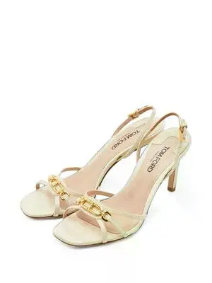 TOM FORD Crocodile-embossed Slingback Sandals