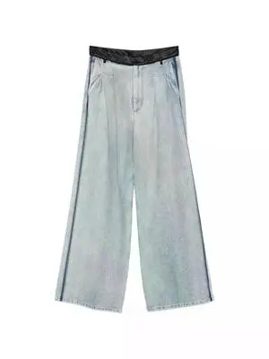 FORTE_FORTE Pleated Side-stripe Jeans