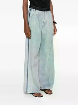 FORTE_FORTE Pleated Side-stripe Jeans
