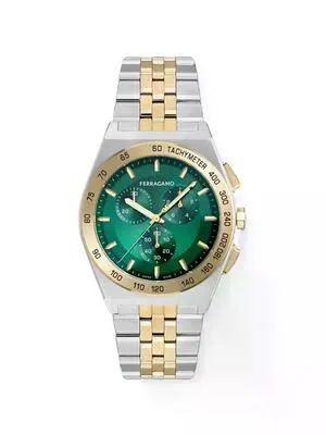 FERRAGAMO Vega Chrono 42mm Watch - Green