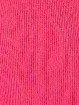 AMARANTO Ribbed-knit Raglan-sleeve Sweater