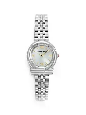 FERRAGAMO Gancini 28mm Watch - Silver
