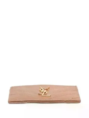 Saint Laurent 2023 Chevron Grain De Poudre Cassandre Card Holder