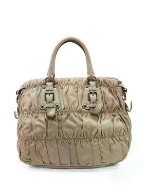 Prada Gaufre Leather Tote Bag
