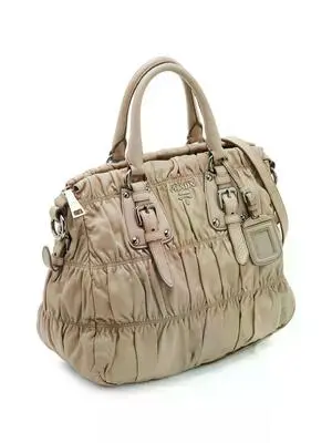 Prada Gaufre Leather Tote Bag