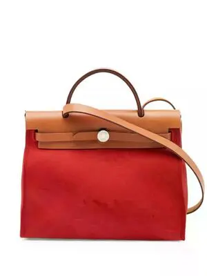Hermès 2017 Herbag Zip 31 Shoulder Bag - Red