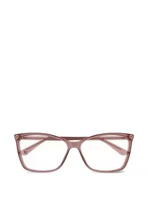 Gucci Square-frame Glasses - Pink