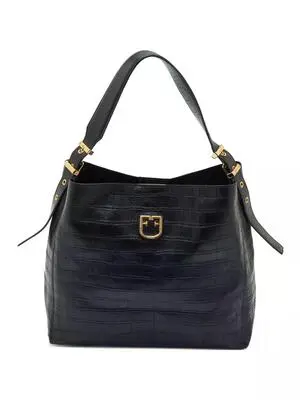 Furla Crocodile-embossed Shoulder Bag