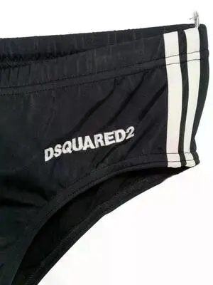 Dsquared2 Logo-print Side-stripe Swim Briefs