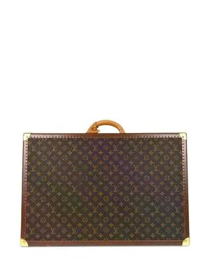 LOUIS VUITTON Monogram Alzer 65 Suitcase - Brown