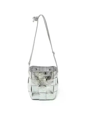 Bottega Veneta Small Cassette Bucket Bag - Silver