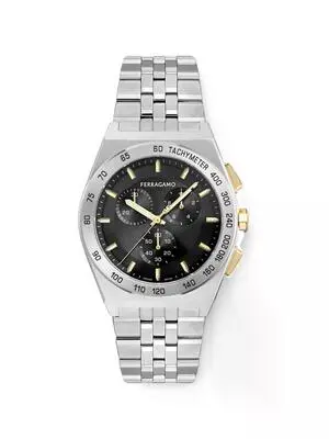FERRAGAMO Vega Chrono 42mm Watch - Black