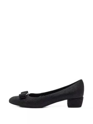 FERRAGAMO Vara Bow Detail Pumps - Black