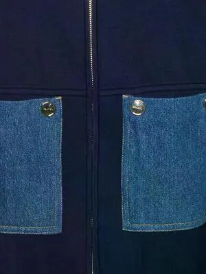 Sandro Denim-mix Short Jacket