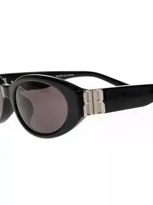 Balenciaga Cosmo Round Af Sunglasses - Black