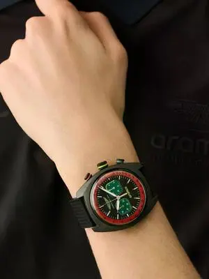 ASTON MARTIN Dwf Carbon Fibre 43mm Watch - Black
