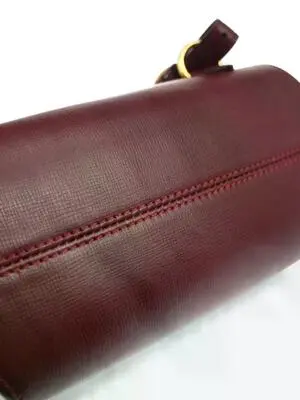 Cartier 1990-2000s Logo-embossed Leather Backpack
