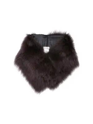 ALMADA Scarf In Shearling "mayma - Brown