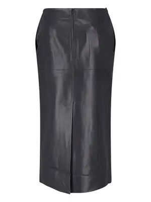 ALMADA Midi Leather Skirt "birdy