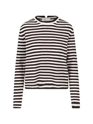 Sibel Saral Striped Sweater "sibs - Brown