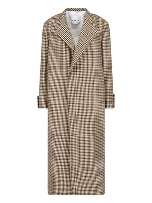 SA SU PHI Checkered Wool Coat