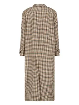 SA SU PHI Checkered Wool Coat