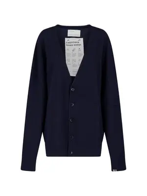 Extreme Cashmere Button Cardigan "simo - Blue
