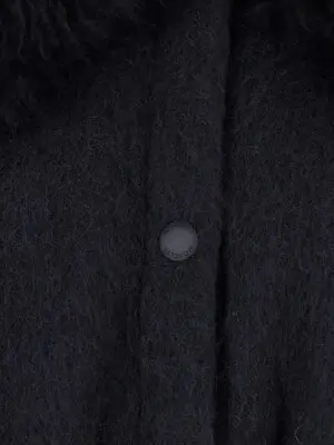 Moncler Cape With Shearling Collar
