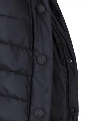Moncler Padded Cardigan In Virgin Wool