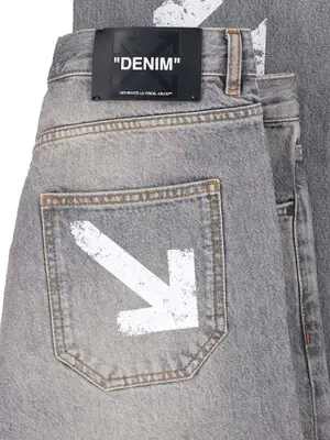 Off-White Straight Jeans “half Arrow