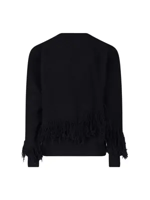 Y3 Fringed Sweater "3 Stripes