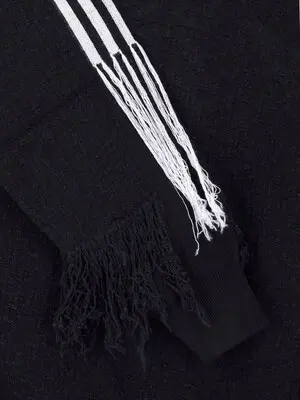 Y3 Fringed Sweater "3 Stripes