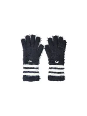 Y3 Gloves “3-stripes - Black