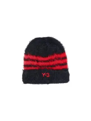 Y3 Beanie "3 Stripes - Black