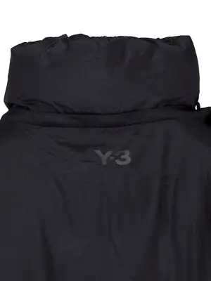 Y3 Quilted Tie-front Down Jacket