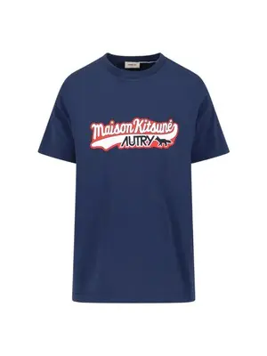 AUTRY X Maison Kitsunè Logo T-shirt - Blue