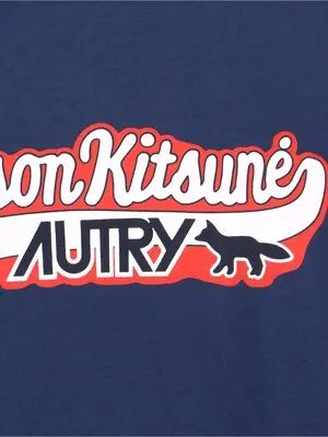 AUTRY X Maison Kitsunè Logo T-shirt - Blue