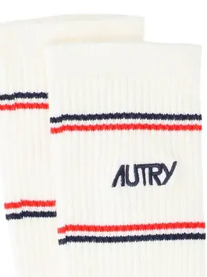 AUTRY X Maison Kitsuné Logo Socks