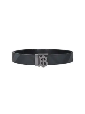 Burberry Belt "tb - Gray