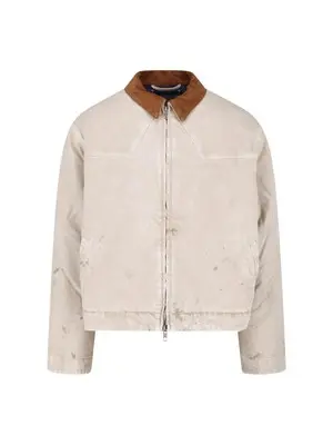 Balenciaga Cotton Zip Jacket - Beige