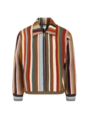 Paul Smith Zip Cardigan “signature Stripe - Multi