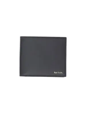 Paul Smith Leather Bi-fold Wallet - Black