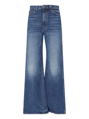 Khaite Dane" Wide-leg Jeans - Blue