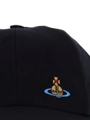 VIVIENNE WESTWOOD Baseball Cap “orb - Black