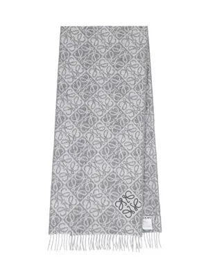 Loewe Scarf “anagram” Gray