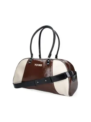Y3 X Wales Bonner Shoulder Bag In Calfskin