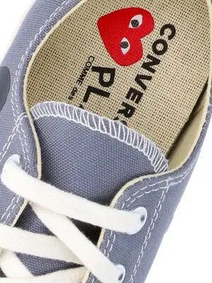 Play Comme Des Garcon Low Top “chuck Taylor” Sneakers - Gray