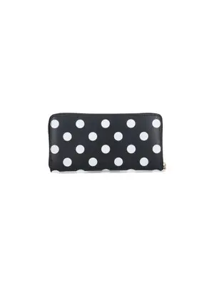 Comme Des Garçons Polka Dot Zip Wallet